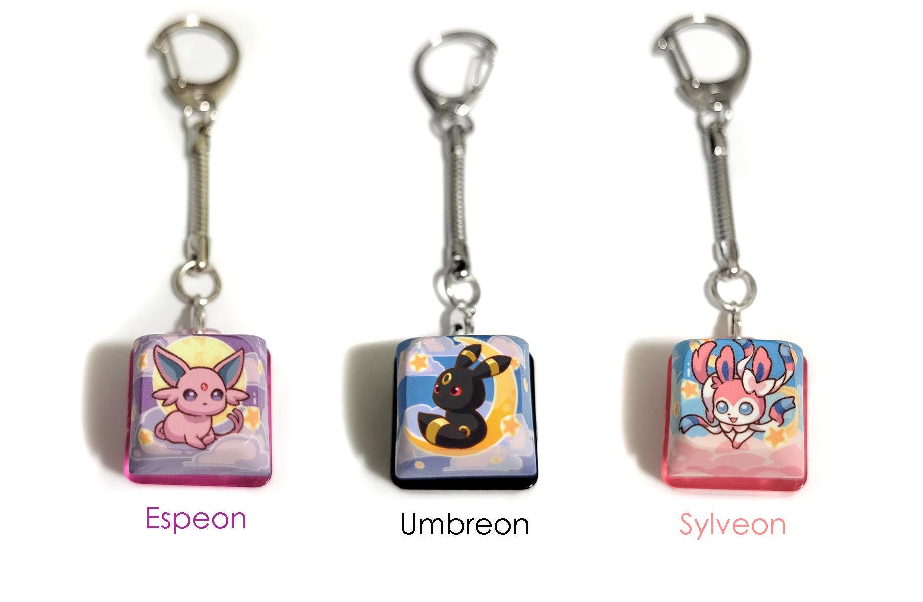 Pokemon Keycap Fidget Keychains - Etsy