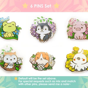 Animal Enamel Pins II - Etsy