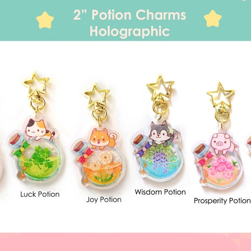 Eeveelution Mini Charms 1.5 Inch Clear Acrylic ieafy | Etsy