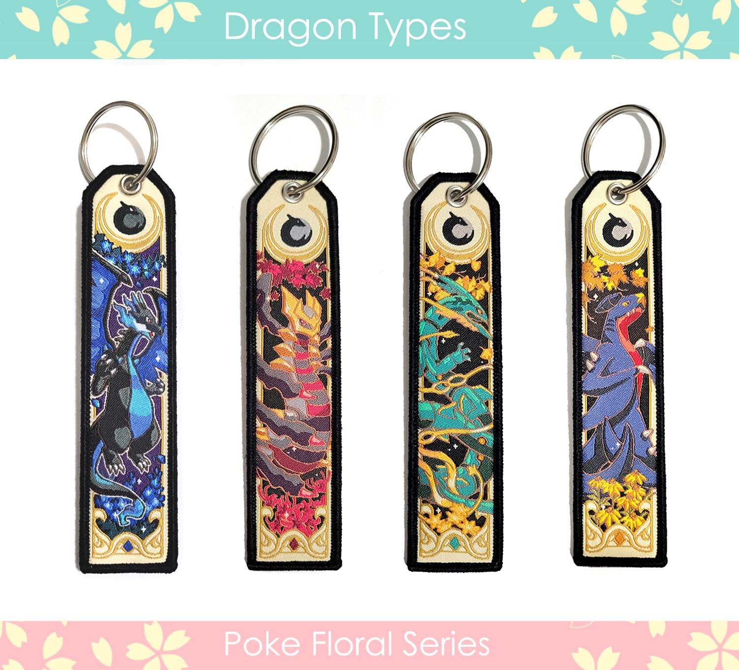 Dragon Type Floral Tags - Etsy