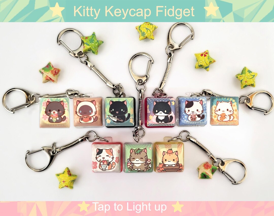 Kitty Keycap Fidgets - Etsy