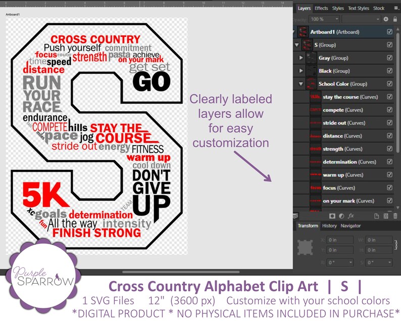 Cross Country Clip Art SVG | S | Sublimation Design for Shirts, Totes ...