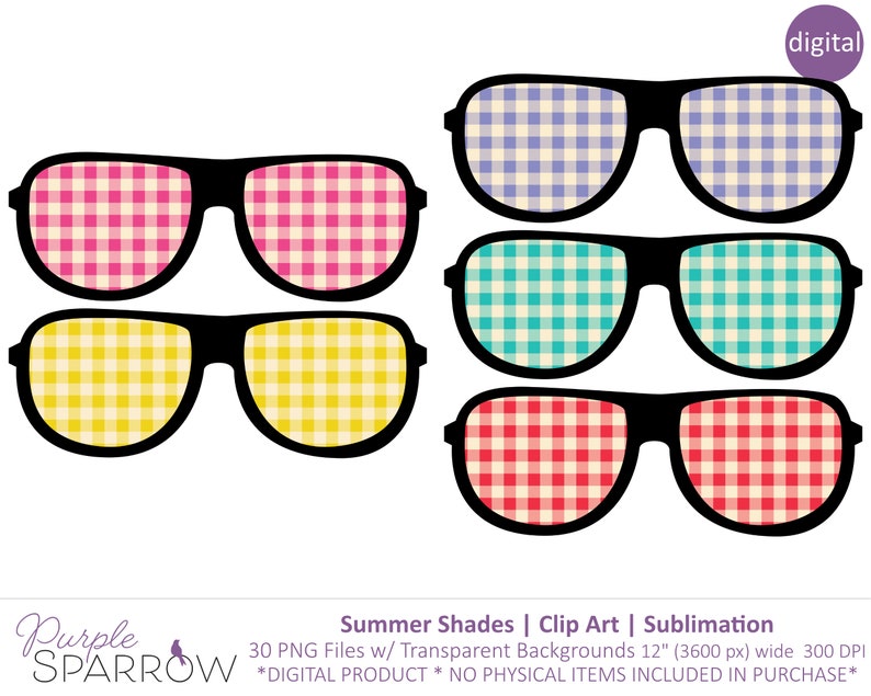 Summer Shades | Clip Art | Sublimation Designs - Etsy