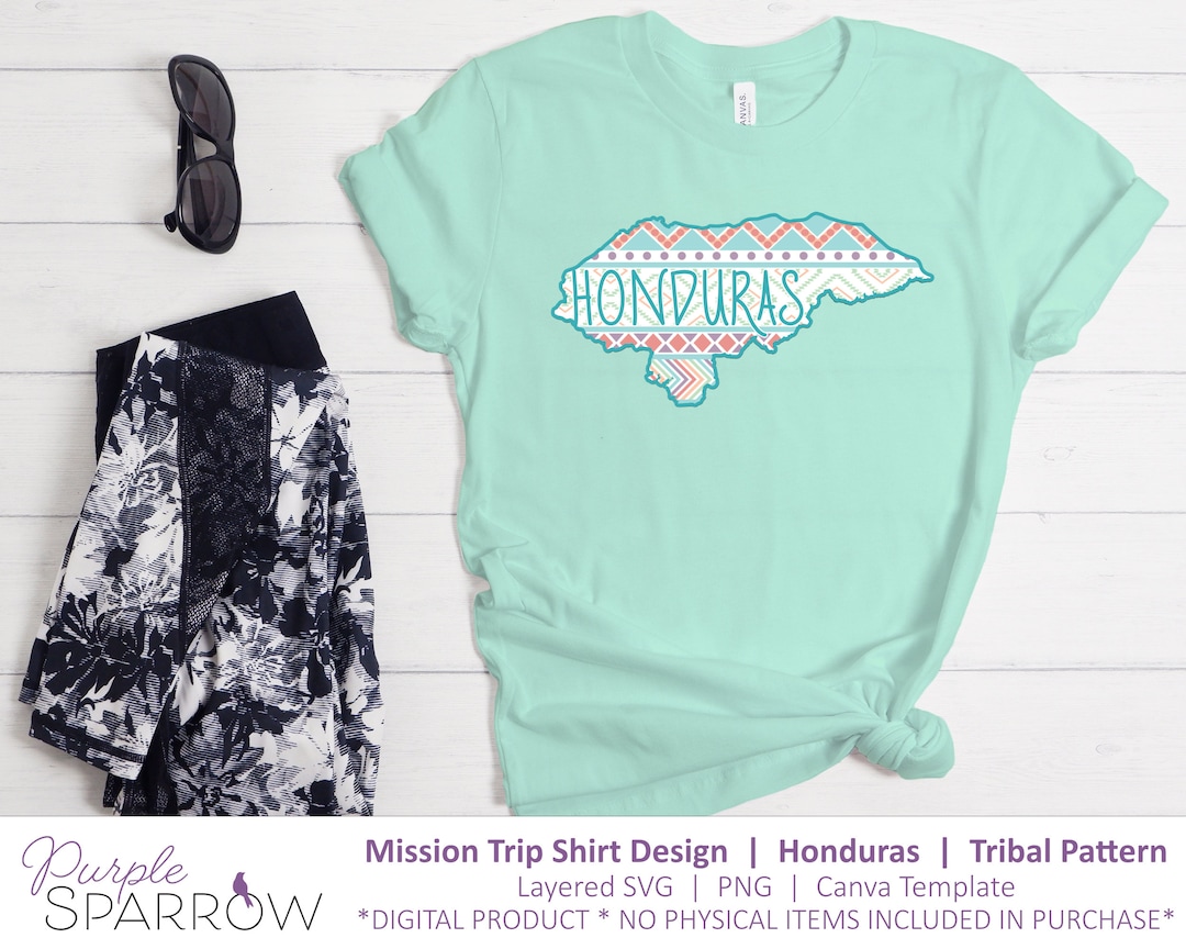 Mission Trip Design | Honduras | Tribal Pattern | SVG PNG Canva - Etsy