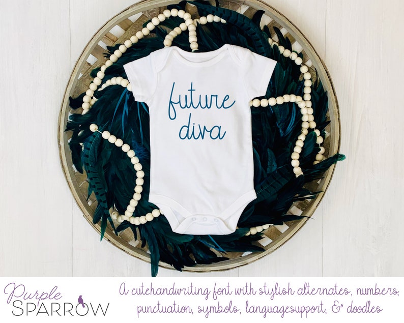 School Girl Script | a Fun, Hand-drawn, Cursive Typeface With Language ...