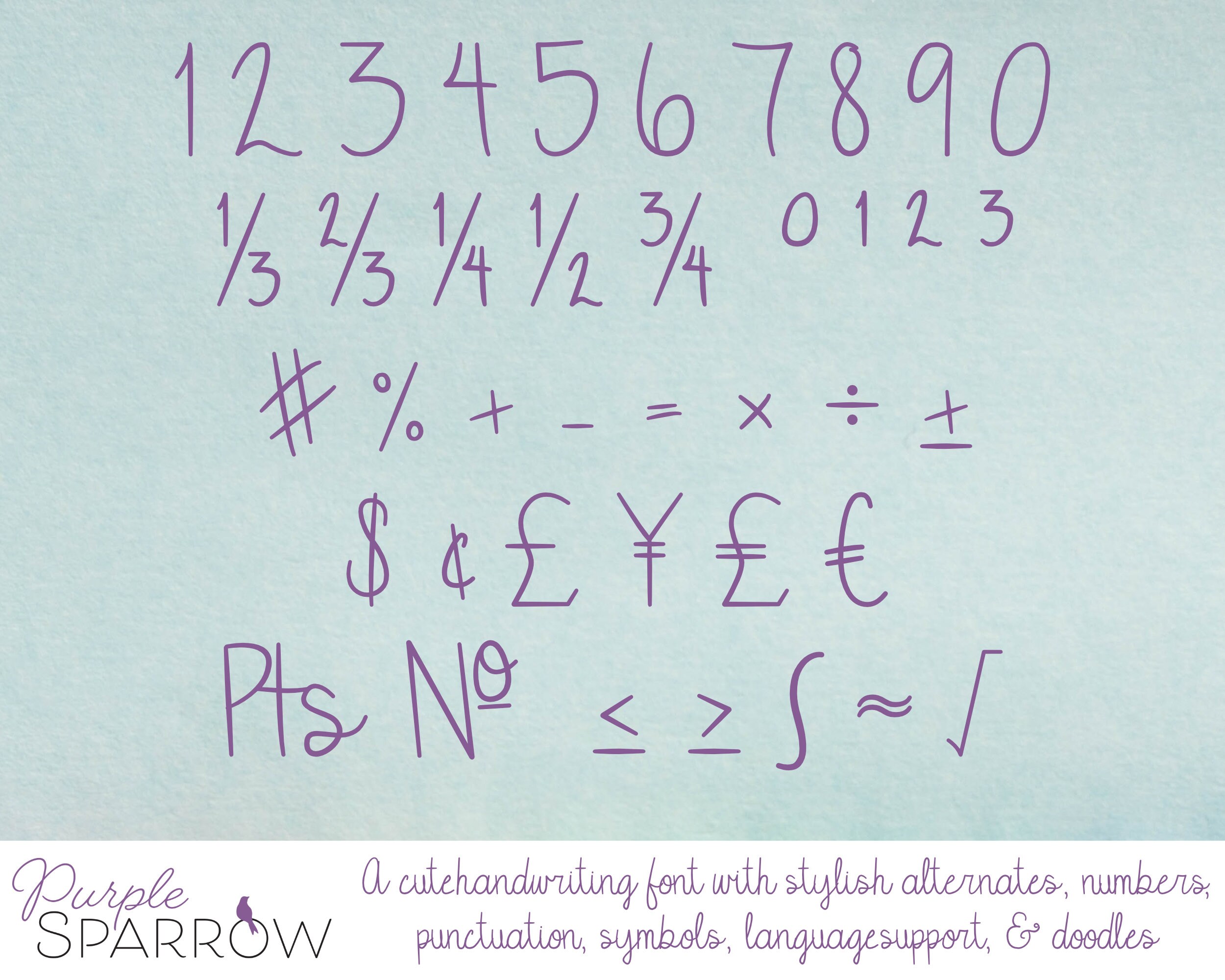 School Girl Script | a Fun, Hand-drawn, Cursive Typeface With Language ...