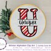 Winter Alphabet Clip Art | Candy Cane Stripes | 26 PNG Files - Etsy