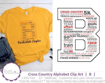 Cross Country Clip Art SVG D Sublimation Design for Shirts, Totes ...