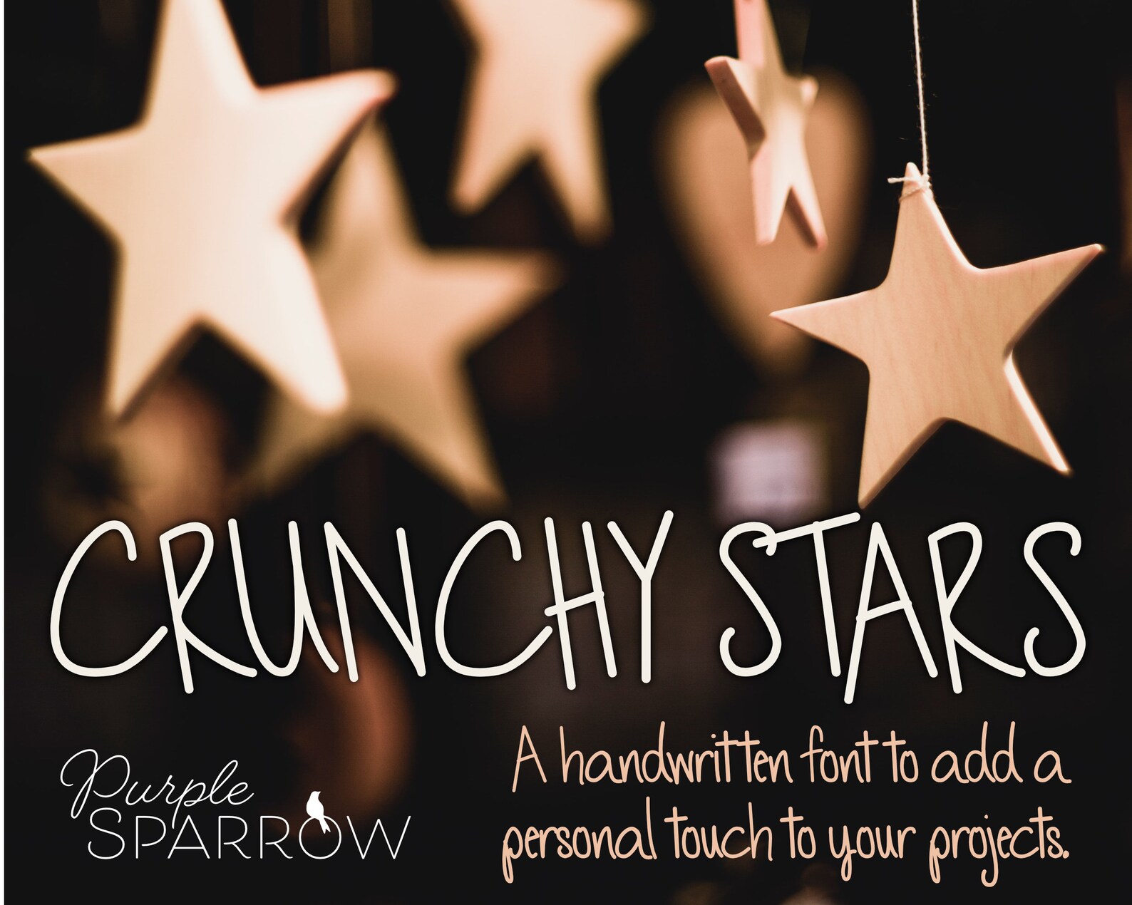 Crunchy Stars | a Fun, Handwritten Font to Add a Personal Touch to Your ...
