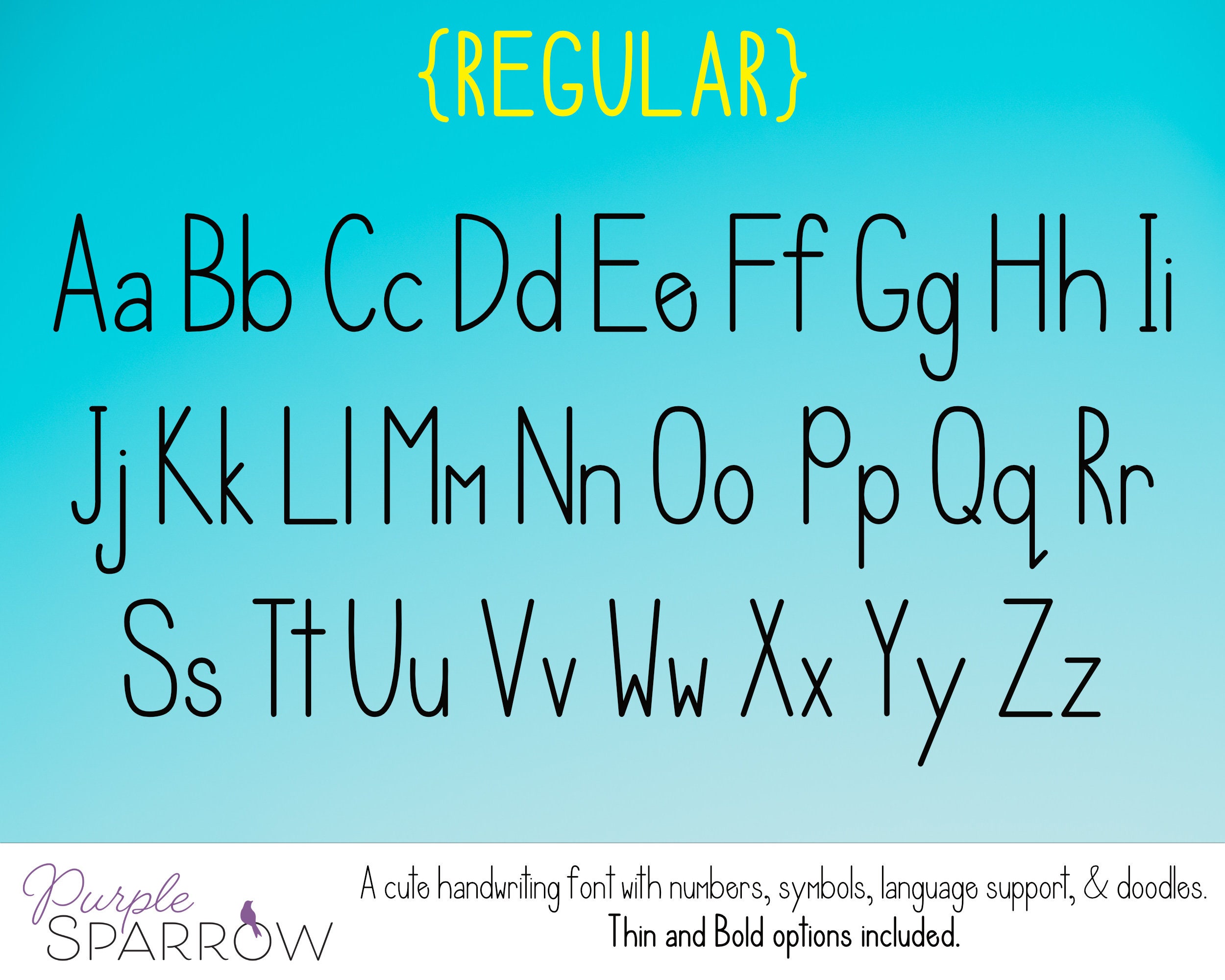 Debut | a Lightweight, Fun Handwriting Font Featuring the Full Alphabet ...