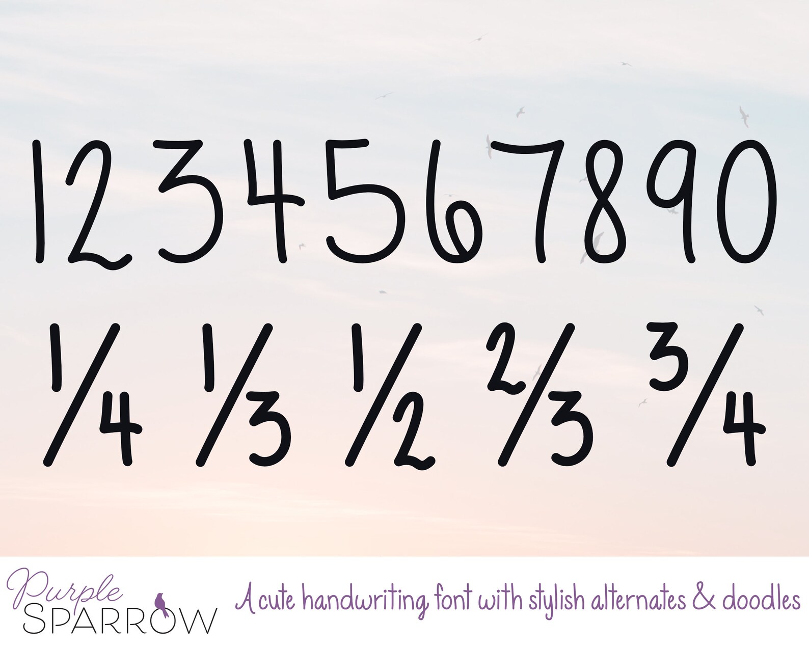 Five Sparrows | a Fun, Handwritten Font With Stylish Alternates and ...