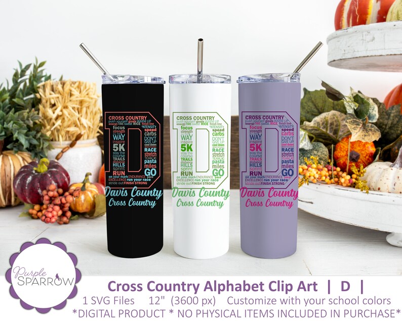 Cross Country Clip Art SVG | D | Sublimation Design for Shirts, Totes ...