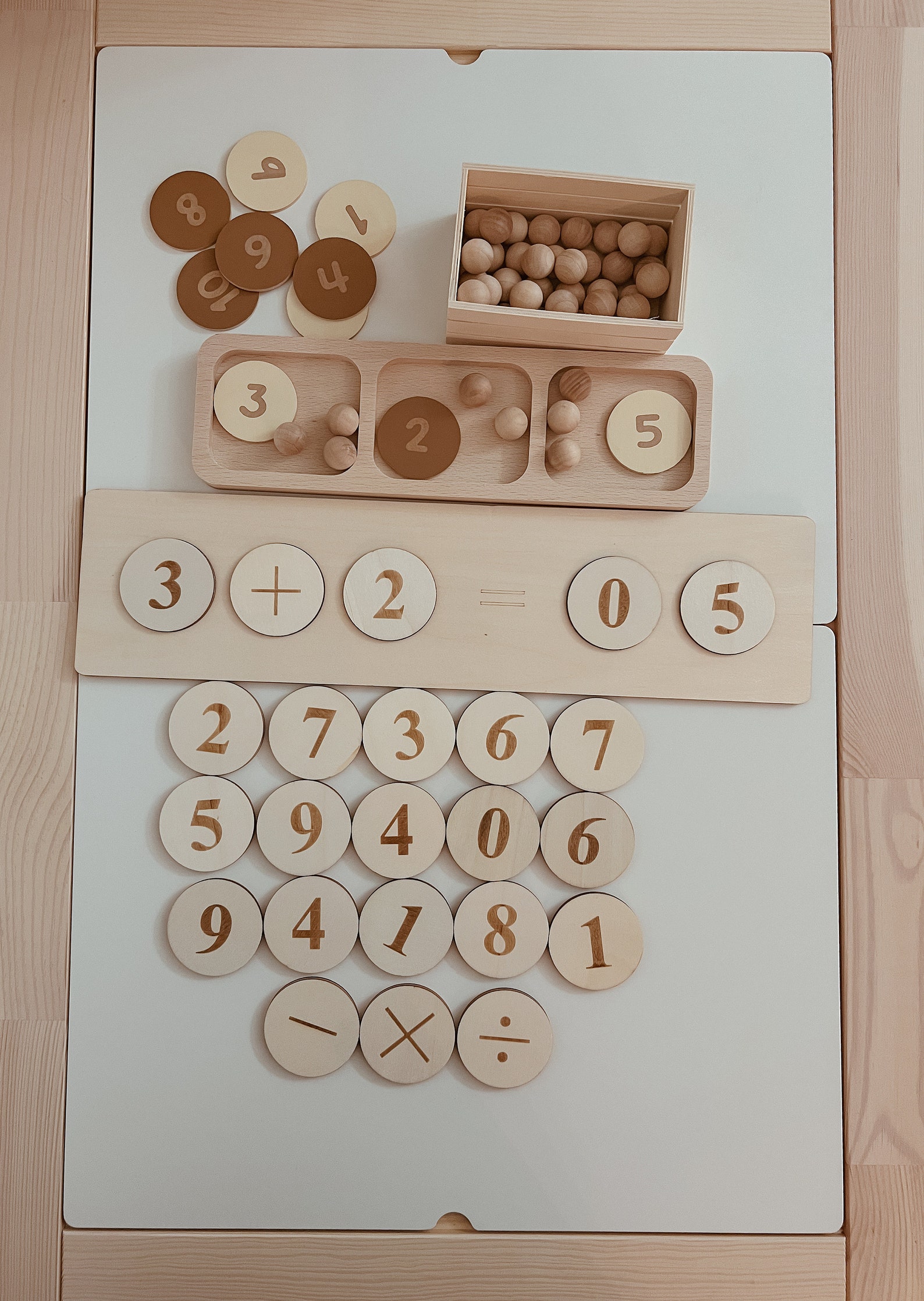Math Board Early Learner Number Math Counting Prek Hands on Math ...