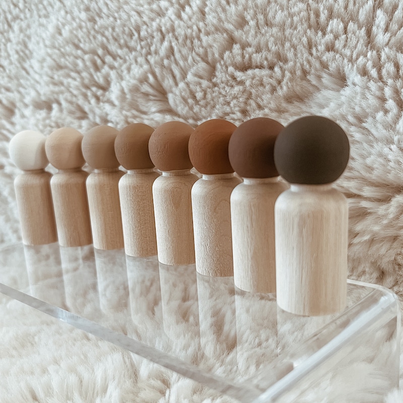 Wood Peg People - Etsy