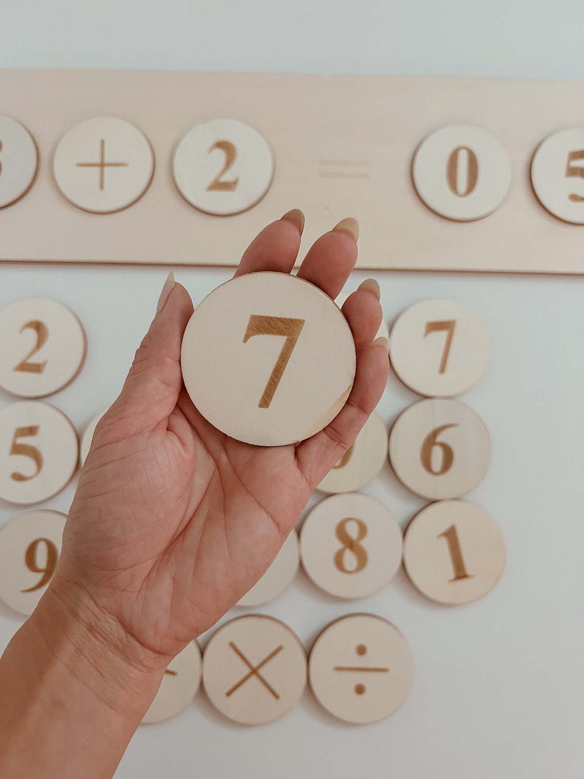 Math Board Early Learner Number Math Counting Prek Hands on Math ...