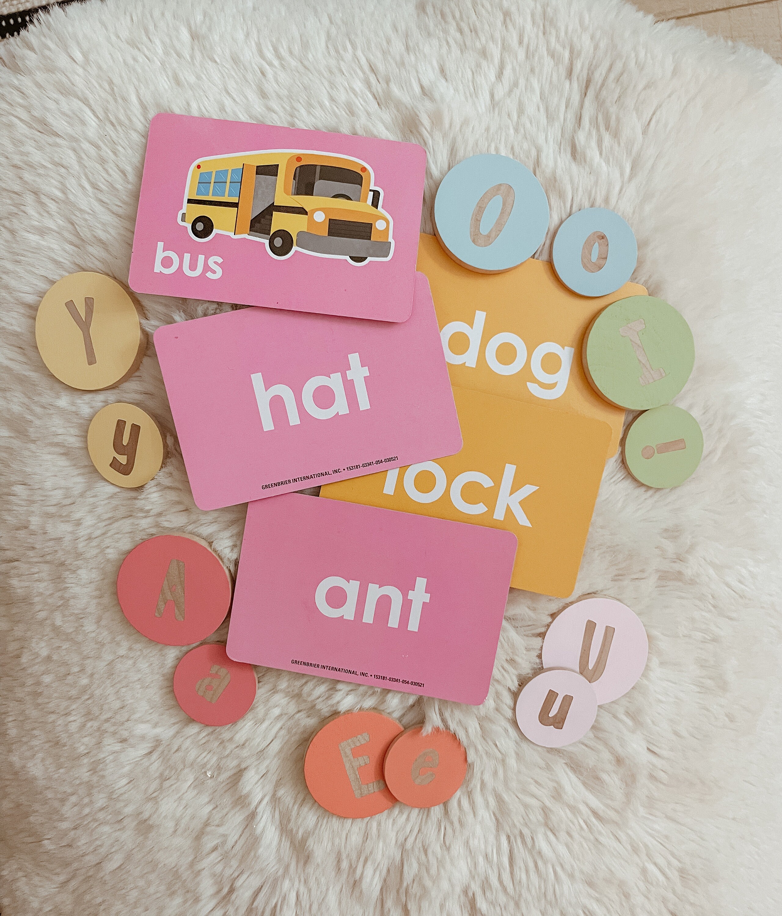 Wooden Vowel Learning Chips: Homeschool Educational Toy - Etsy