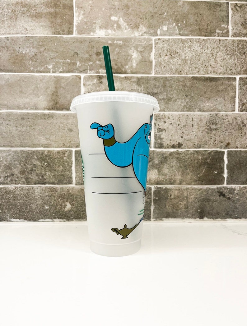 Genie Tumbler Aladdin Disney Genie Starbucks Cup - Etsy