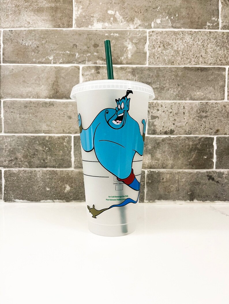 Genie Tumbler Aladdin Disney Genie Starbucks Cup - Etsy