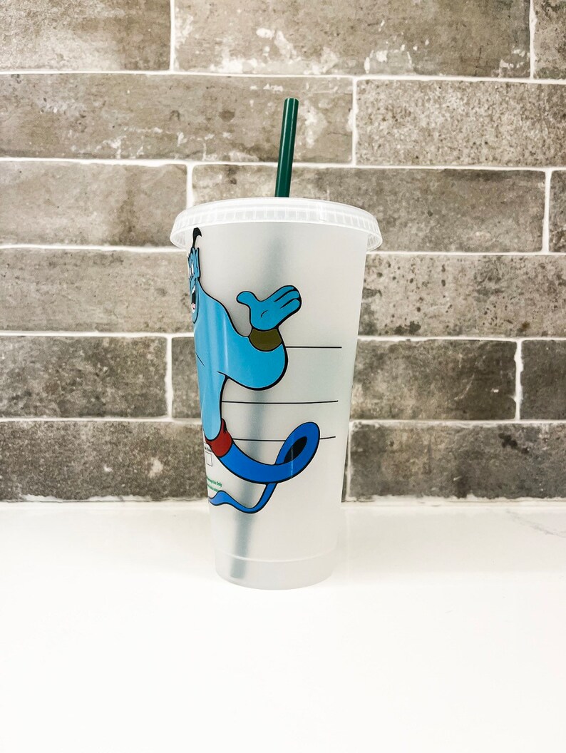 Genie Tumbler Aladdin Disney Genie Starbucks Cup - Etsy