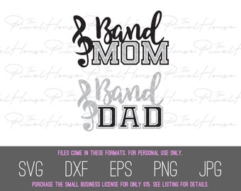 Band Dad Svg - Etsy