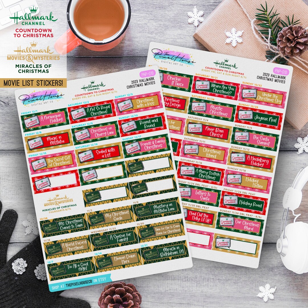 2023 Christmas Movie Channel Lineup Countdown to Christmas Miracles of ...