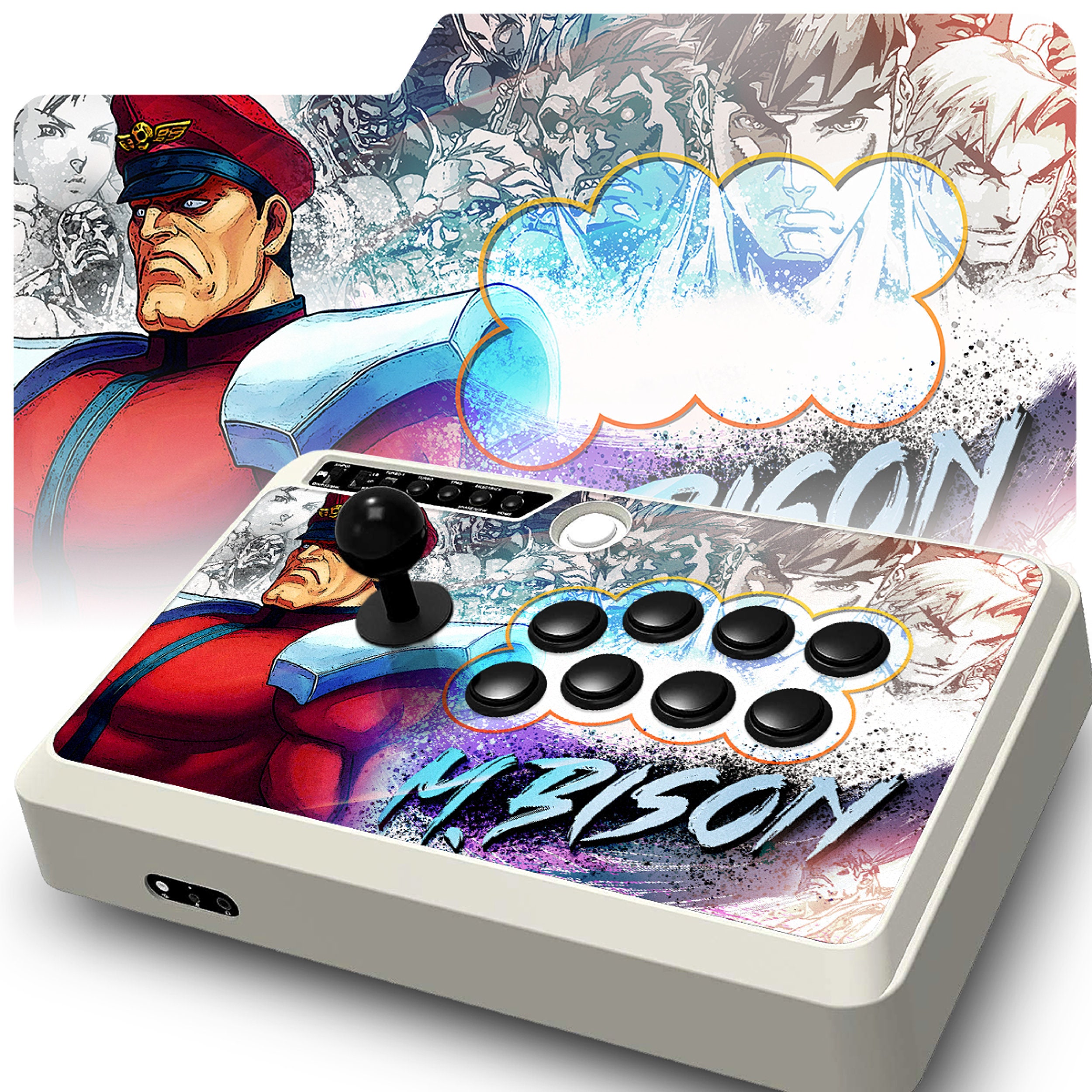 World Warriors Mayflash F500 Elite / F500 V2 Artwork Printed Insert ...