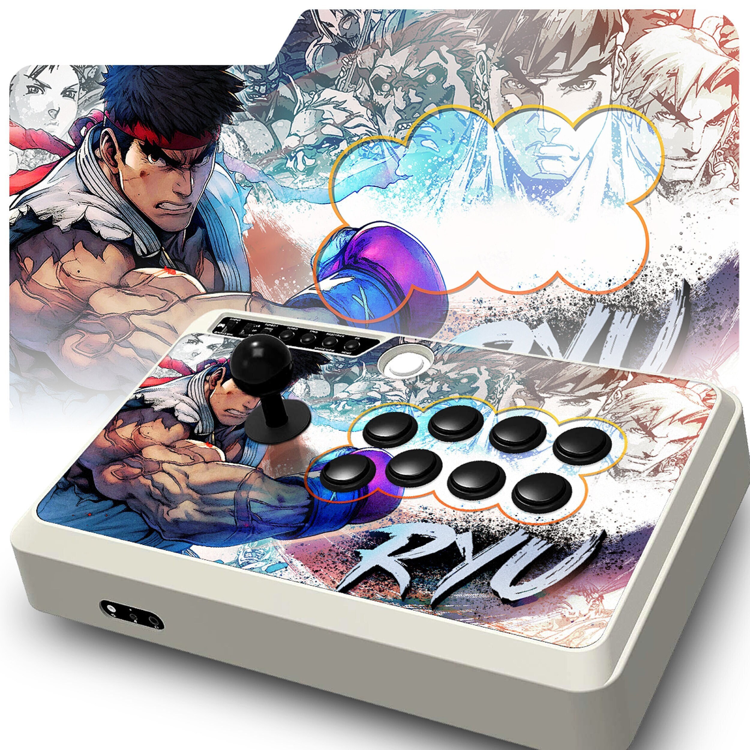 World Warriors Mayflash F500 Elite / F500 V2 Artwork Printed Insert ...