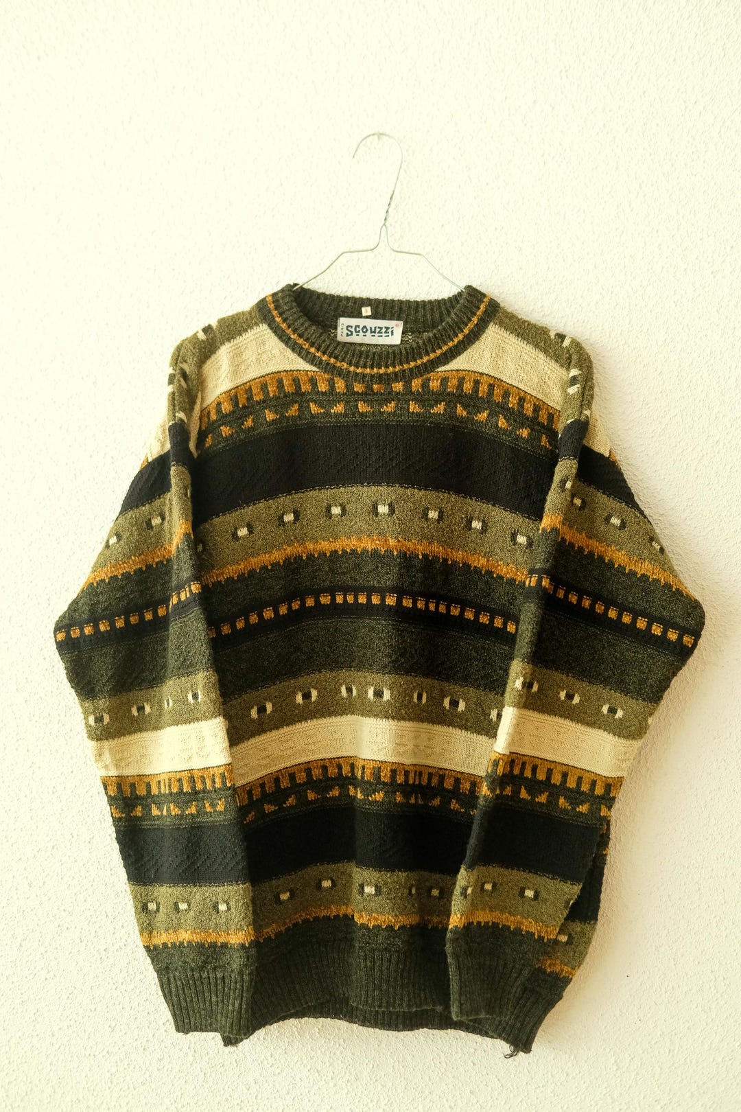Vintage Sweater Size M-L Hippie Clothing Retro Clothes UNISEX 80s, 90s ...