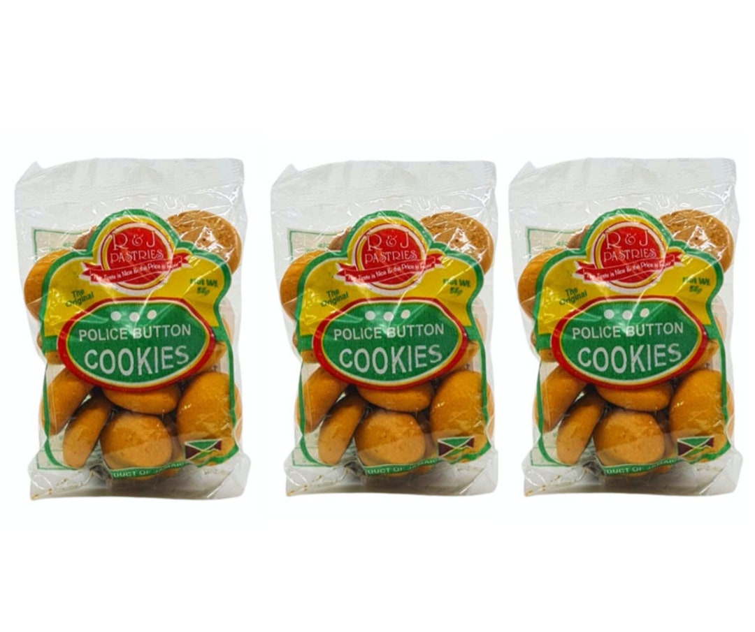 3 Packs Jamaican Police Button Cookies - Etsy