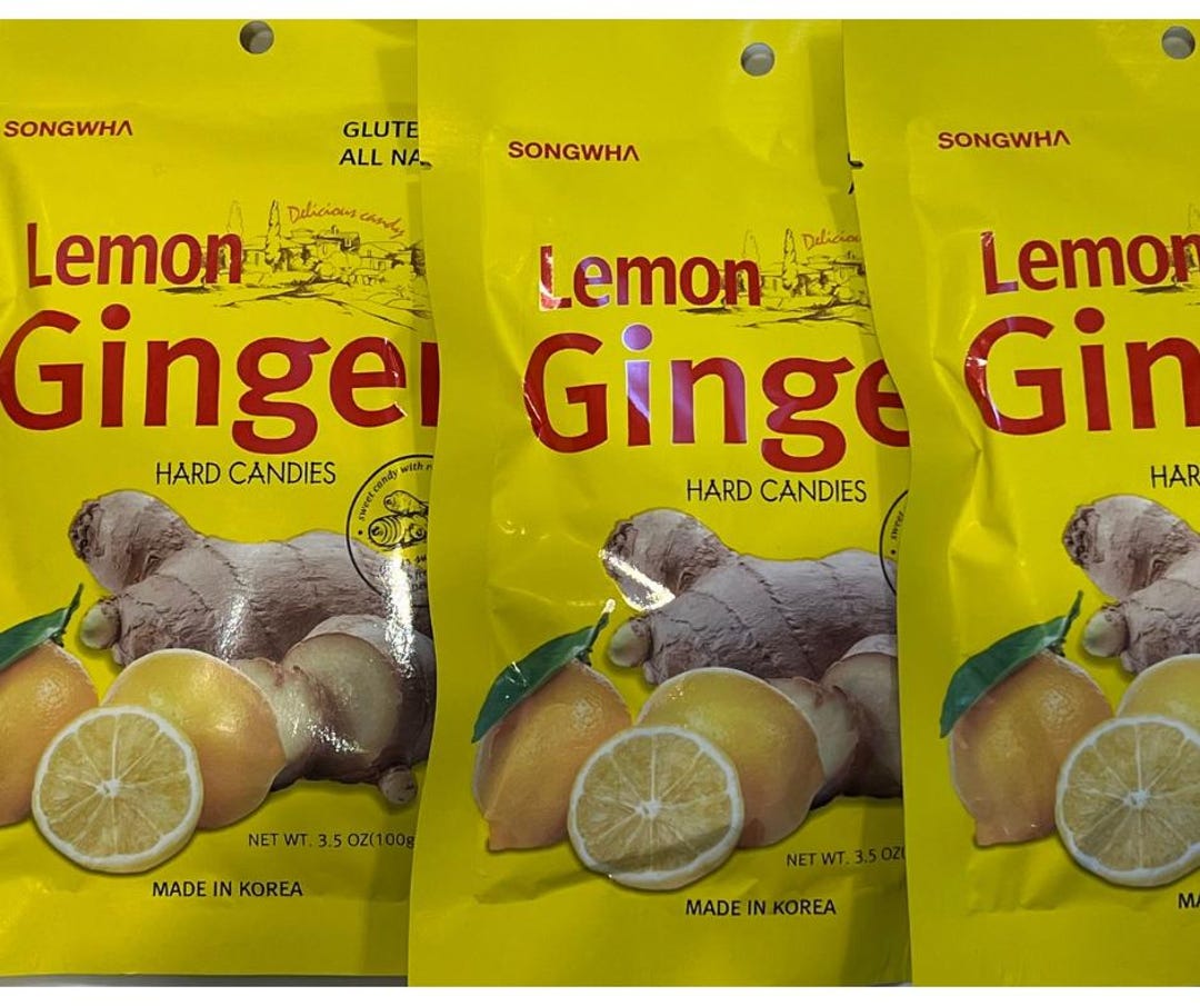Lemon Ginger Cuts Candy 3 Packs - Etsy