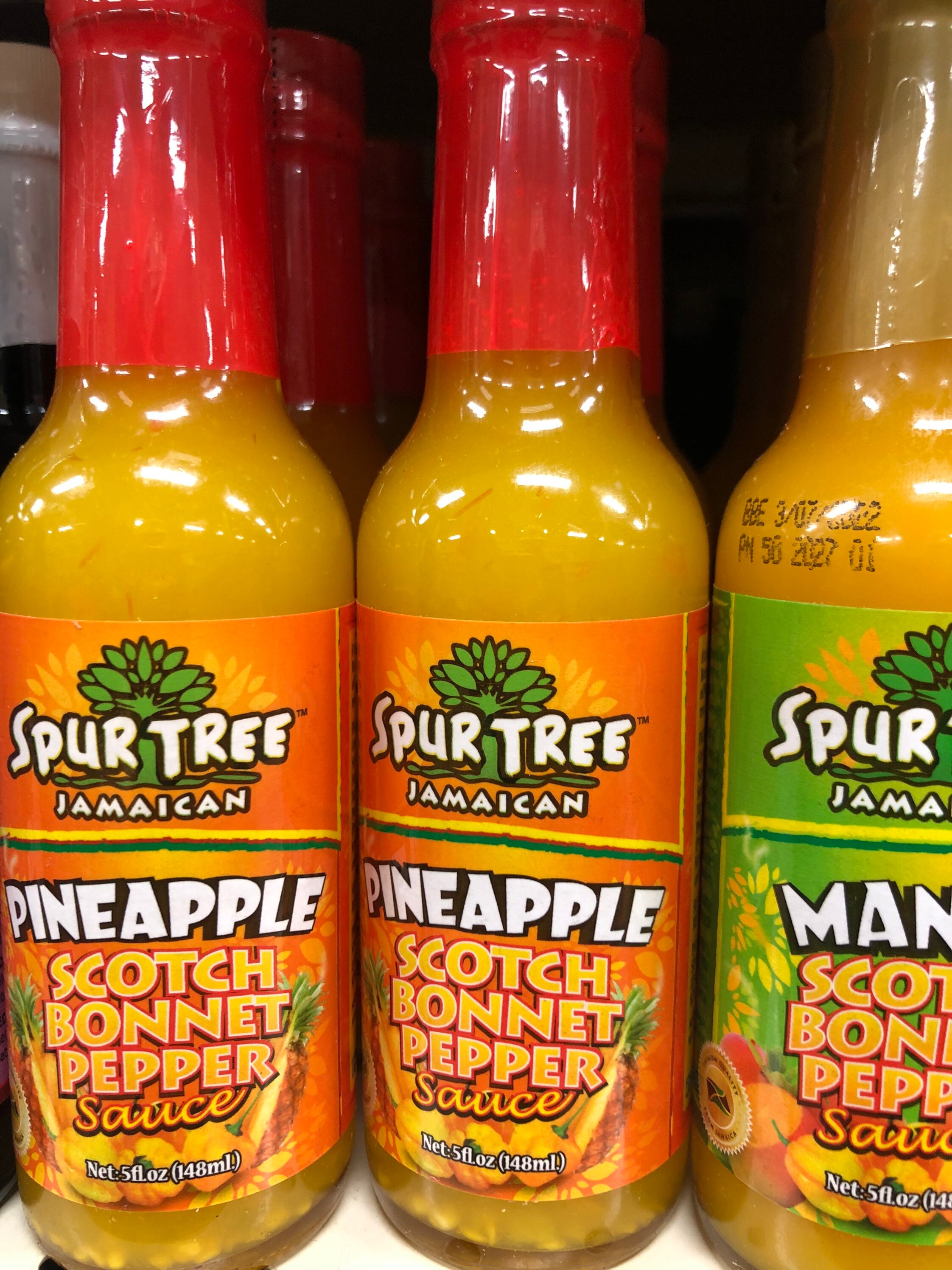 Spur Tree Fruit Flavor Hot Pepper Sauce Pineapple, Mango - Etsy