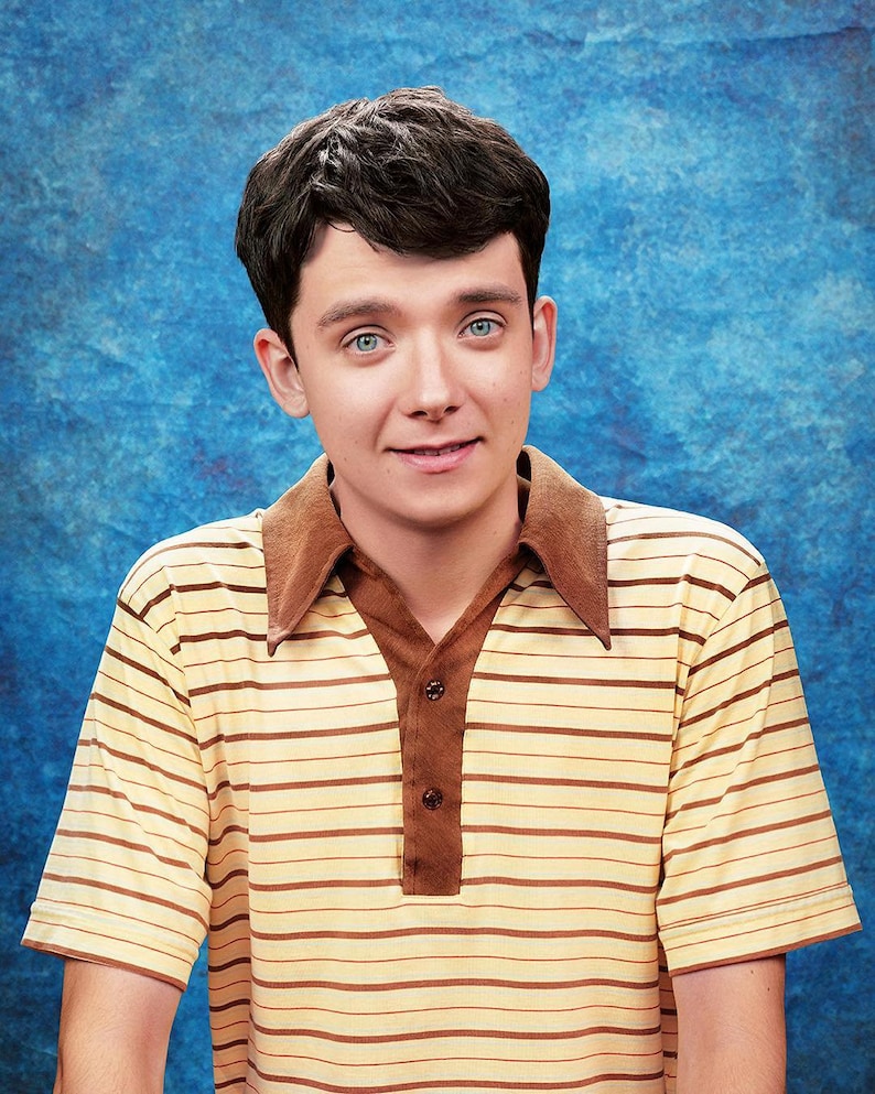 Hand painted oil portrait of Otis Milburn from tv series Sex | Etsy