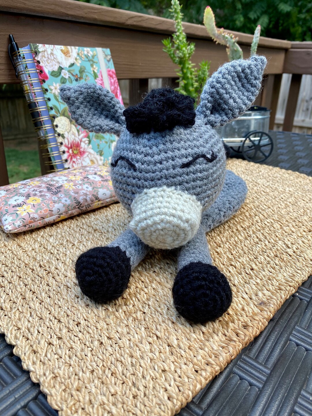 Baby Donkey Lovey Security blanket, Baby Blanket, - Etsy