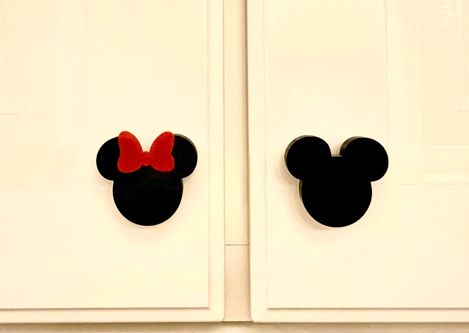 Mickey Mouse and Minnie Mouse Drawer Knobs/handles for | Etsy UK