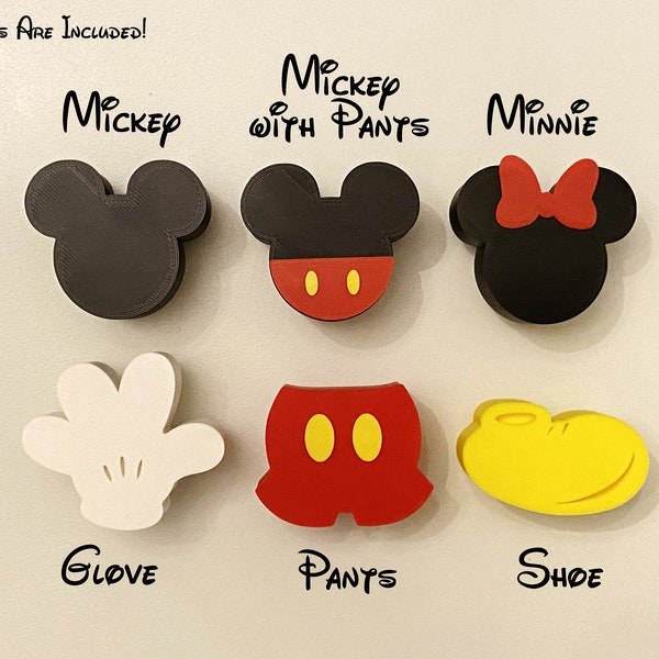 Mickey and Minnie Mouse Cabinet Knobs - Etsy UK