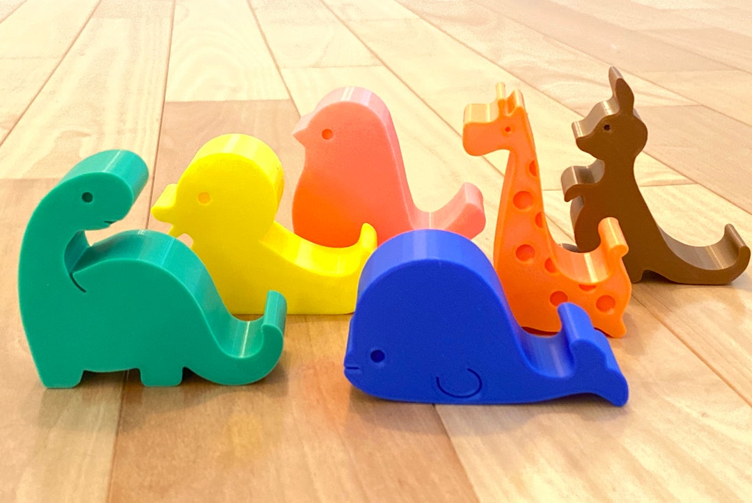 Cute Animal Phone Stands (giraffe, Whale, Bird, Dinosaur, Kangaroo ...
