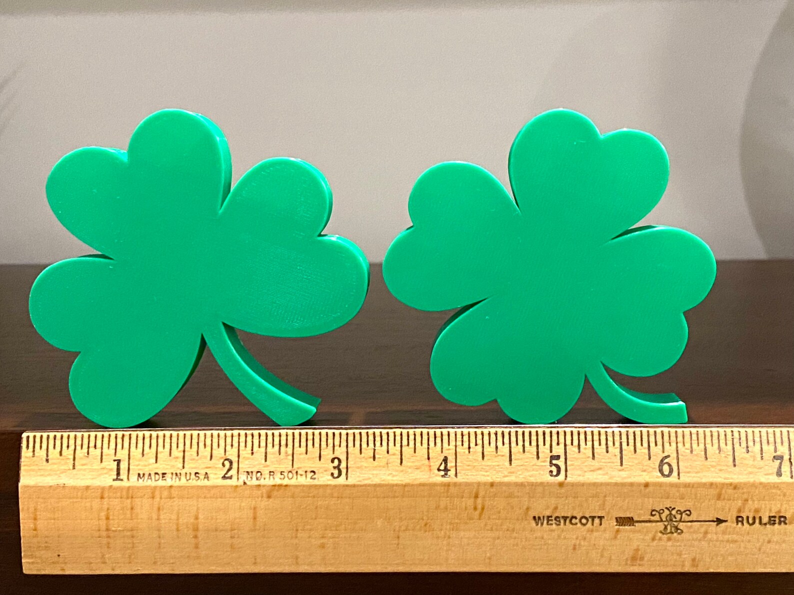 St. Patrick's Day Lucky Shamrock Decor. 3 Leaf or 4 Leaf Clover Decor ...