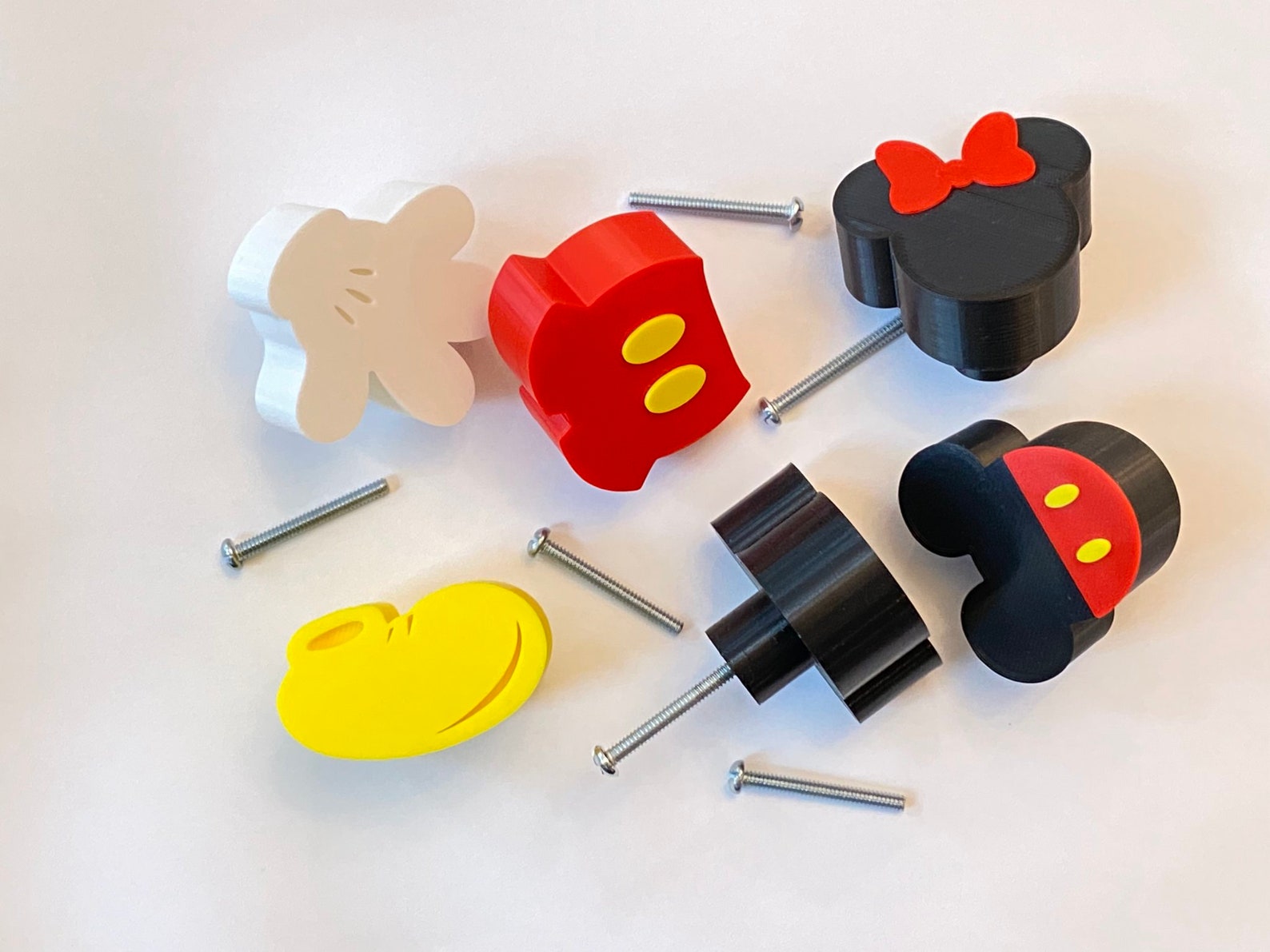 Mickey Mouse and Minnie Mouse Drawer Knobs/handles for - Etsy