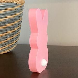 3D Printed Easter Bunny Peep Decor With Tail - Etsy