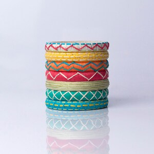 Taashacraft Kantha Work Bangles - Etsy