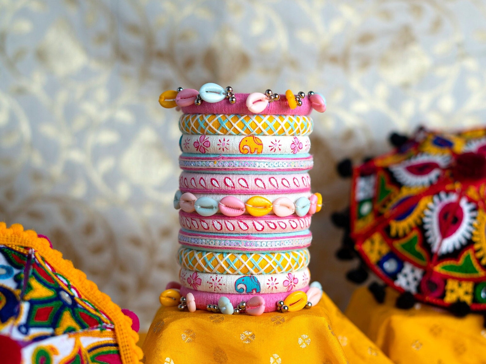 Taashacrafts Multicolour Bangles - Etsy