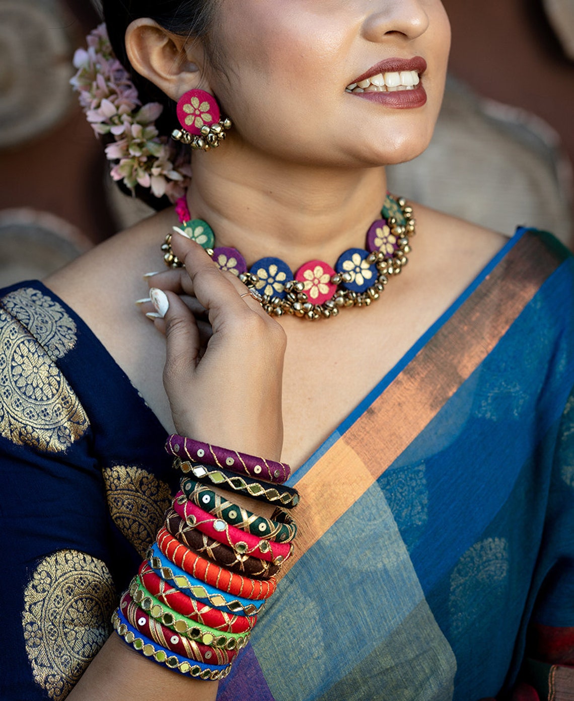 Taashacraft Mirror Work and Gotapatti Bangles - Etsy