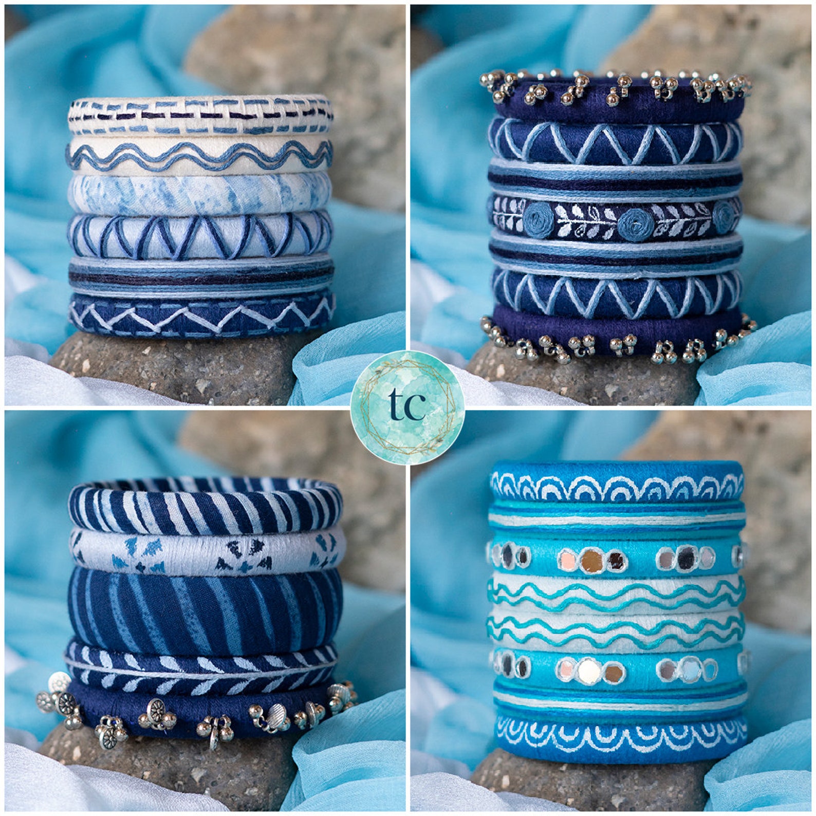 Taashacrafts Thread Work Bangles - Etsy