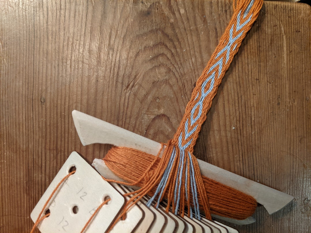 Kaupang Viking Tablet Weaving Kit, Wooden Tablets and Shuttle, Full ...