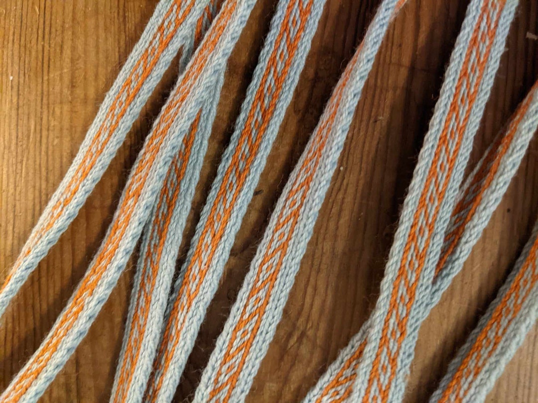 Oseberg Viking Tablet Weaving Kit, Light Blue With Orange, Reenactment ...