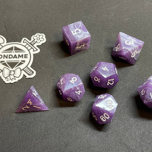 Purple Dice Set - Etsy