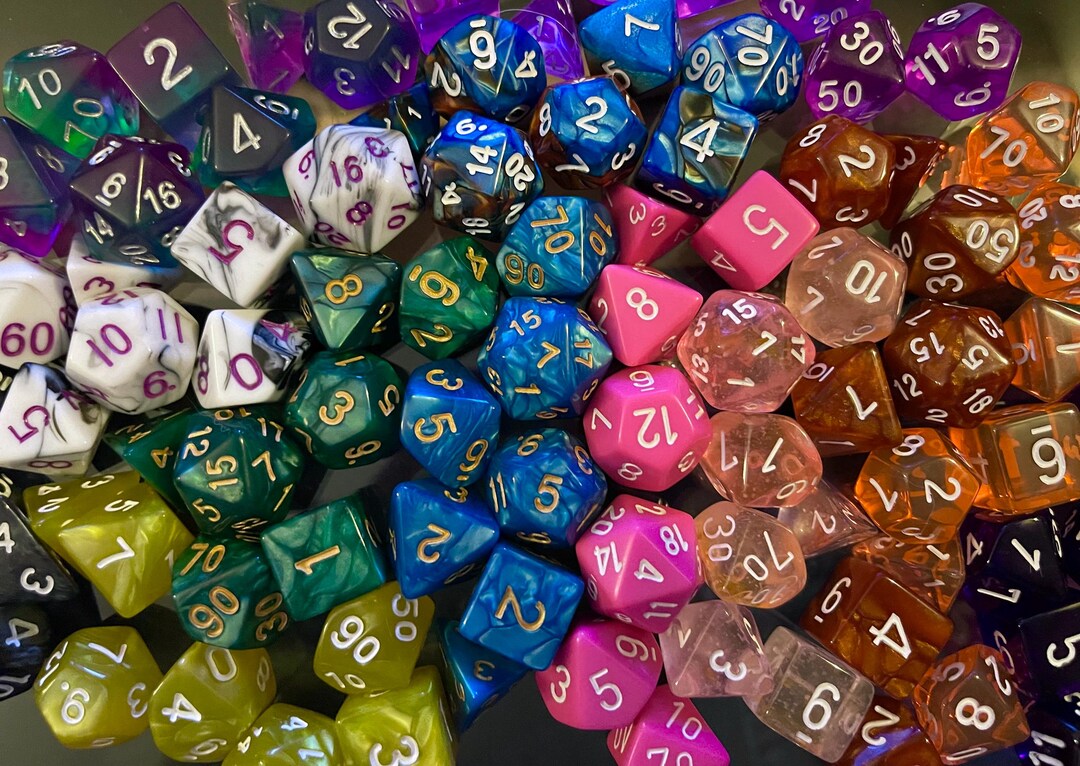 Mystery Dnd Full Dice Set - Stash Declutter! - Etsy