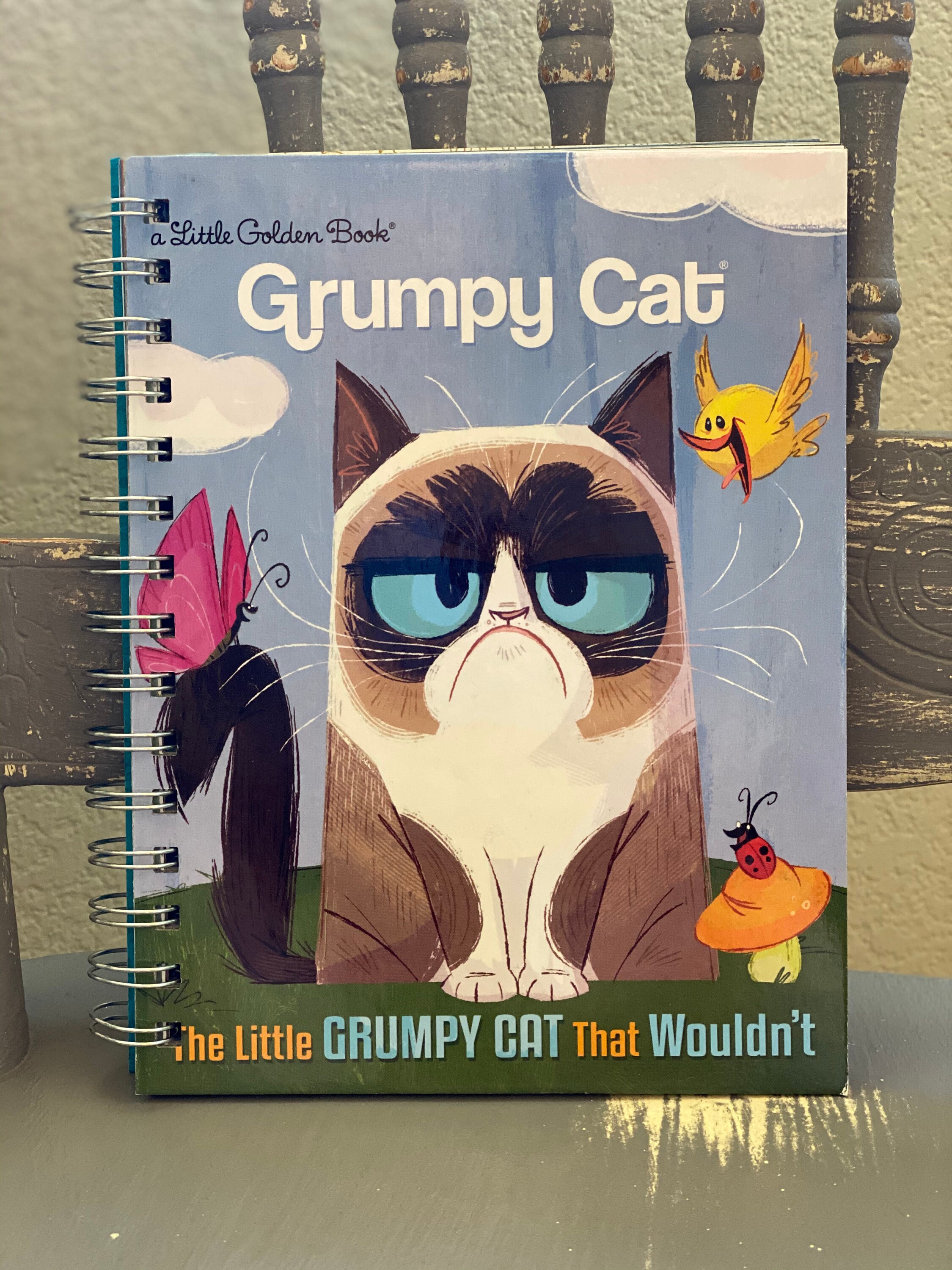 Grumpy Cat Little Golden Book Upcycled Journal | Etsy