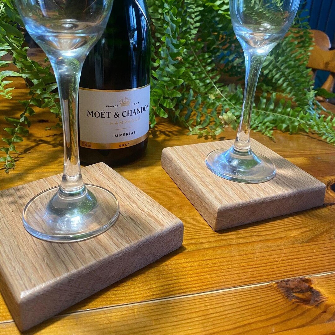 Solid Oak Coaster Sets / Gift Set / Oak Drink Mats / Oak Coasters ...