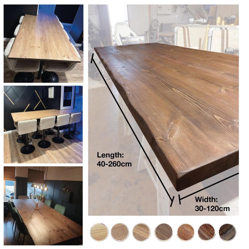 Live Edge Table Tops/any Size/ Kitchen Island Table Top/ Waney Edge ...